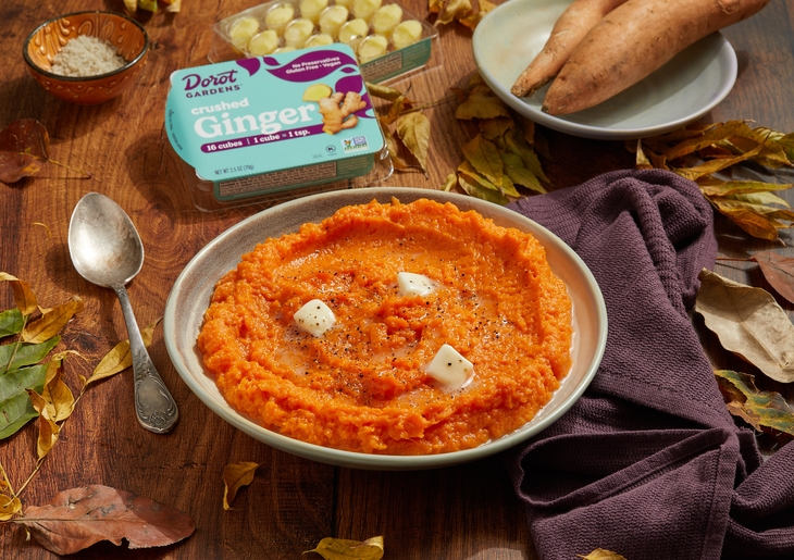 Mashed Ginger Sweet Potatoes Recipe | Dorot Gardens